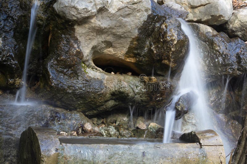 A stream of water stock image. Image of formation, sculpture - 268371465