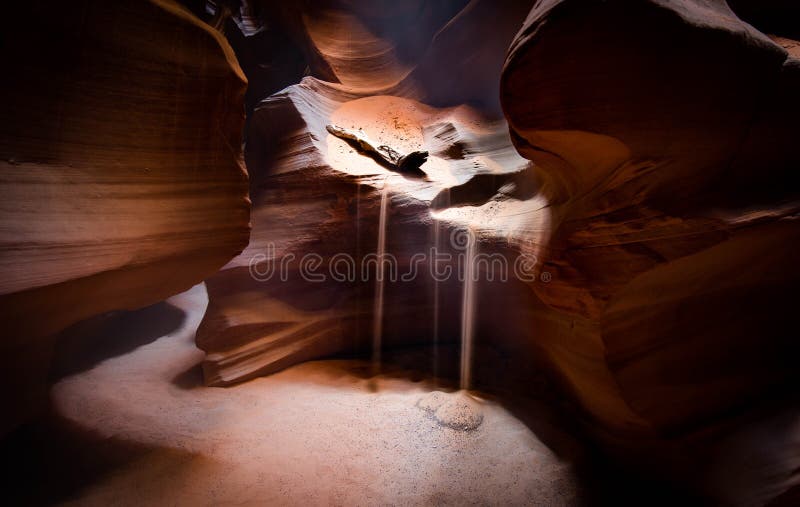 A Stream of Water Running through a Canyon Stock Image - Image of ...
