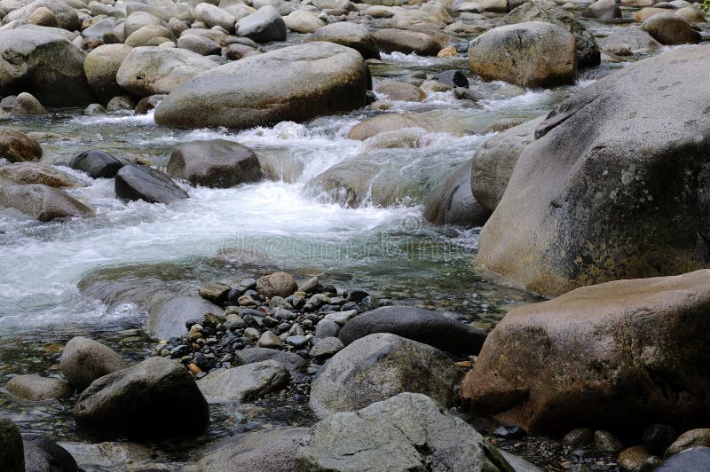 Stream Water Running Down Rocky Beach Stock Photos - Free & Royalty ...