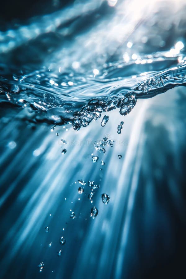 A Stream of Water is Splashing in the Air Stock Illustration ...