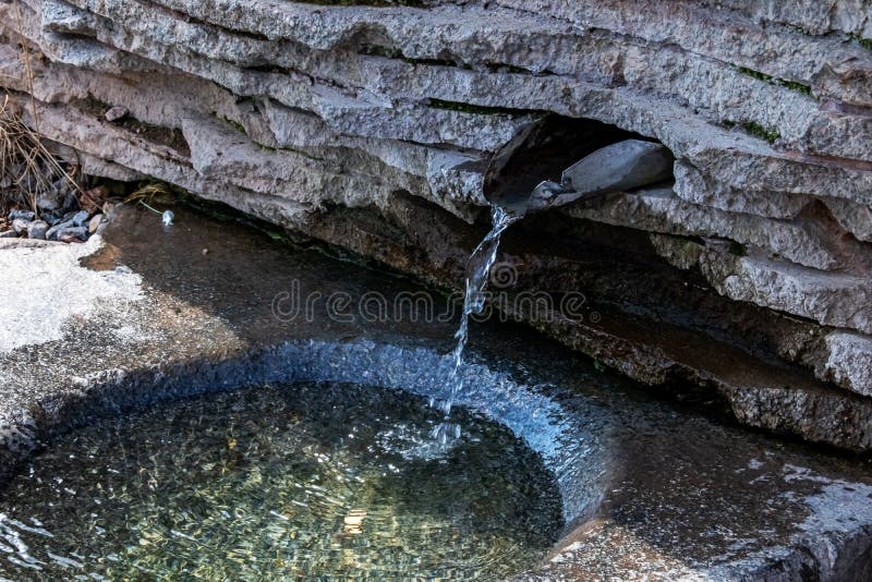Stream of Water in the Spring on the Stones Stock Photo - Image of ...