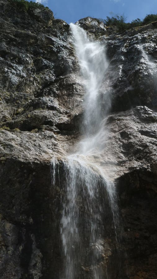 Stream with waterfall stock image. Image of rock, waterfall - 171060675