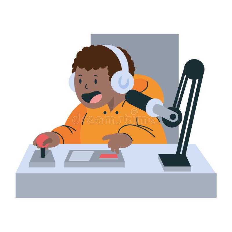 Streamer Gamer Plays Video Games Online Stock Illustration ...