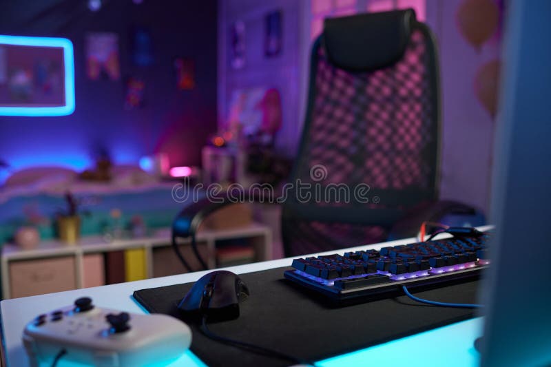 Streamers Studio Room stock image. Image of gaming, entertainment ...