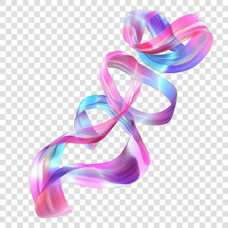 Streamers Transparent Background Realistic Element Stock Illustration ...