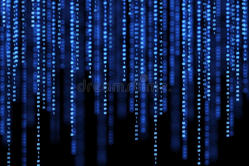 Streaming Binary Code Background Illustration Stock Illustration ...