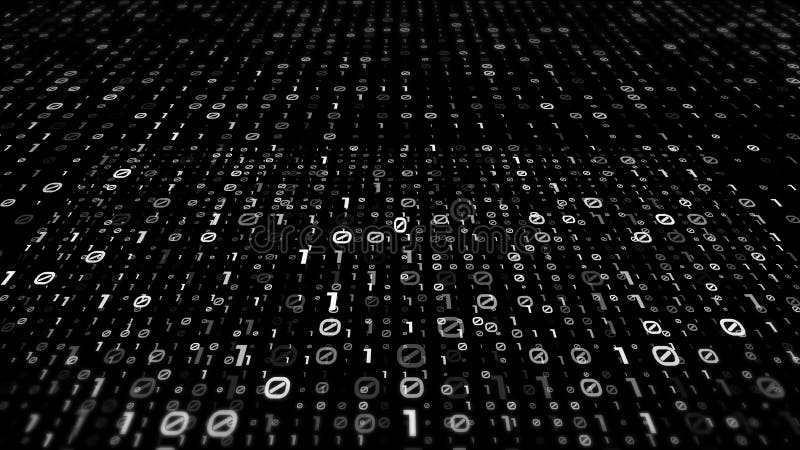 Streaming Binary Code Background - Falling Digits on Black Backdrop ... Streaming Binary Code Background - Falling Digits on Black Backdrop ...