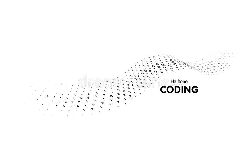 Streaming Binary Code Stock Vector Illustration Of Effect 98038940