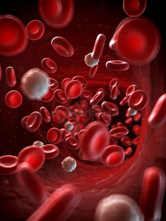 Streaming blood stock illustration. Illustration of bloodcell - 30727292