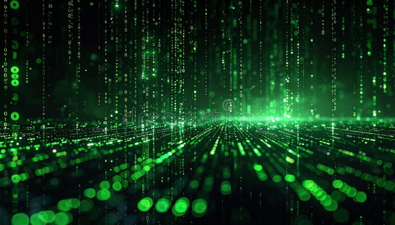 Falling Streaming Binary Code Background Stock Illustrations – 232 Falling Streaming Binary Code ...