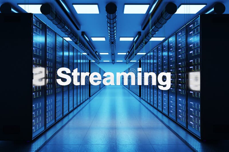 Streaming Logo in Large Modern Data Center with Multiple Rows of ...