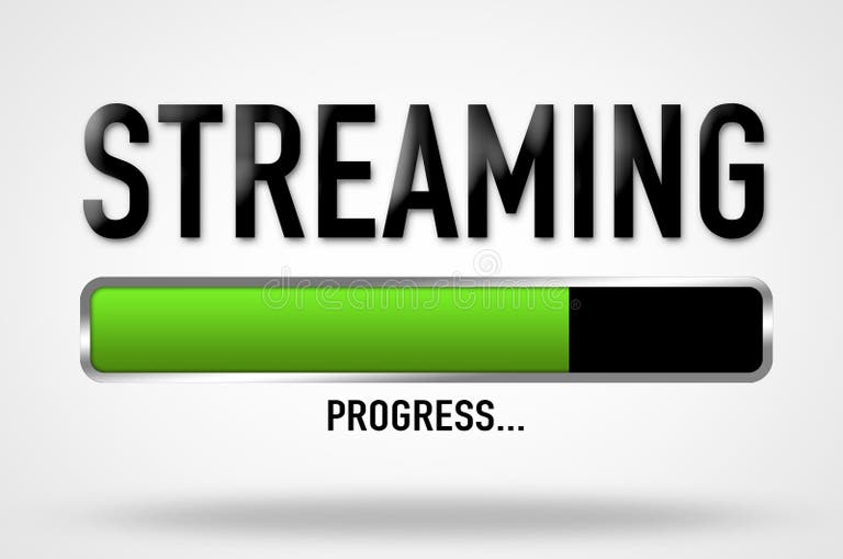 Streaming progress stock illustration. Illustration of storage - 84932070
