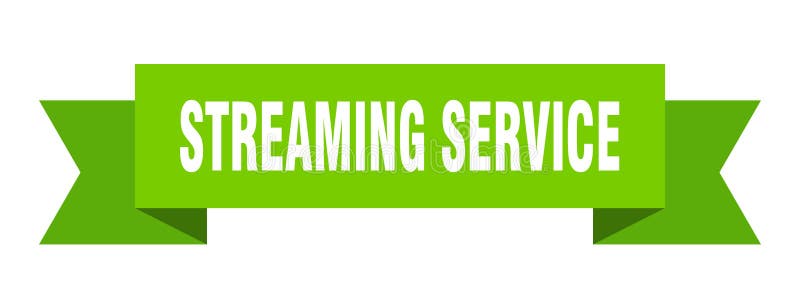 Streaming Service Ribbon. Streaming Service Isolated Band Sign Stock ...