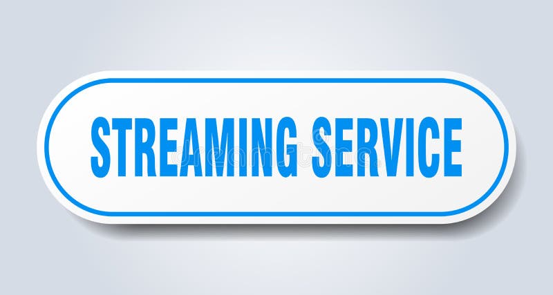Streaming Service Banner. Streaming Service Speech Bubble Label Set ...