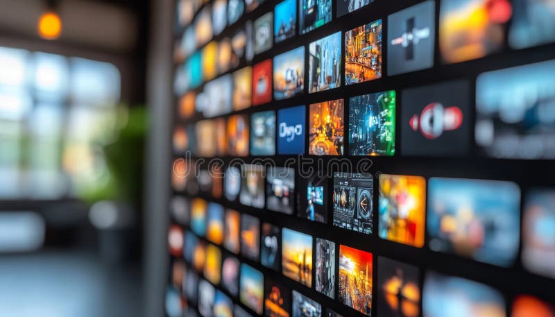 Streaming Services, Apps, and Media Consumption on a Wall-mounted TV ...