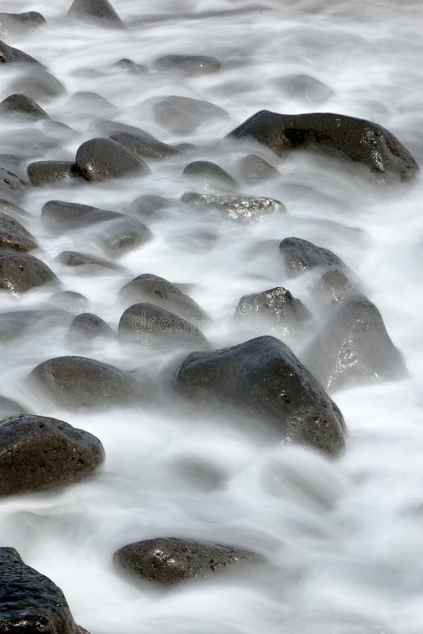 Streaming Water on the Beach Stock Image - Image of beach, geological ...