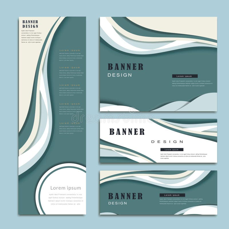 Streamline banner design stock vector. Illustration of homepage - 74636381