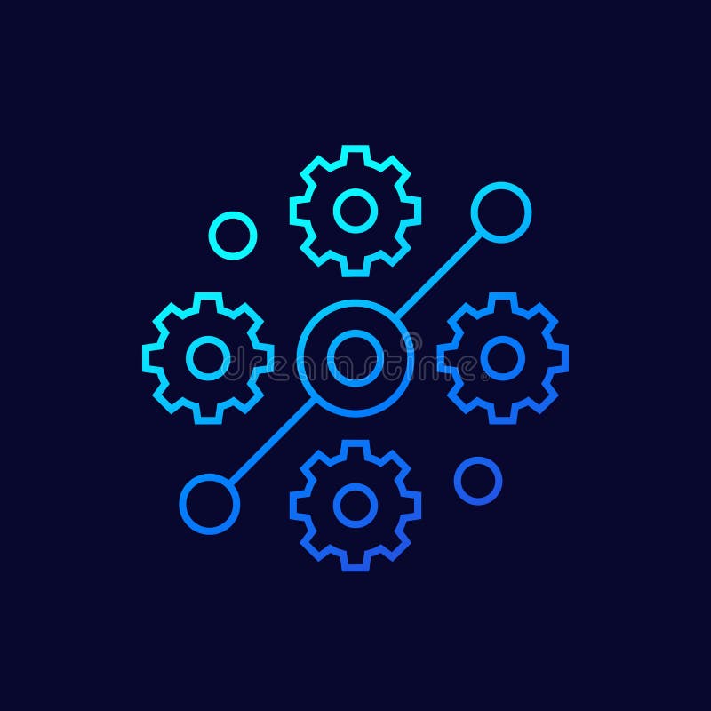 Streamline Process Line Icon on White Stock Vector - Illustration of ... Streamline Process Line Icon on White Stock Vector - Illustration of ...