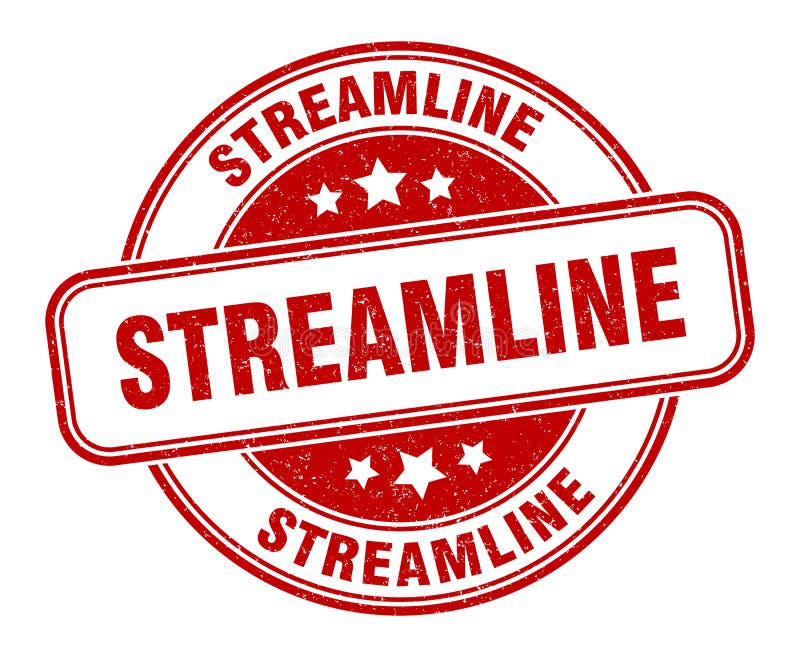 Streamline Stamp. Streamline Round Grunge Sign Stock Vector ...