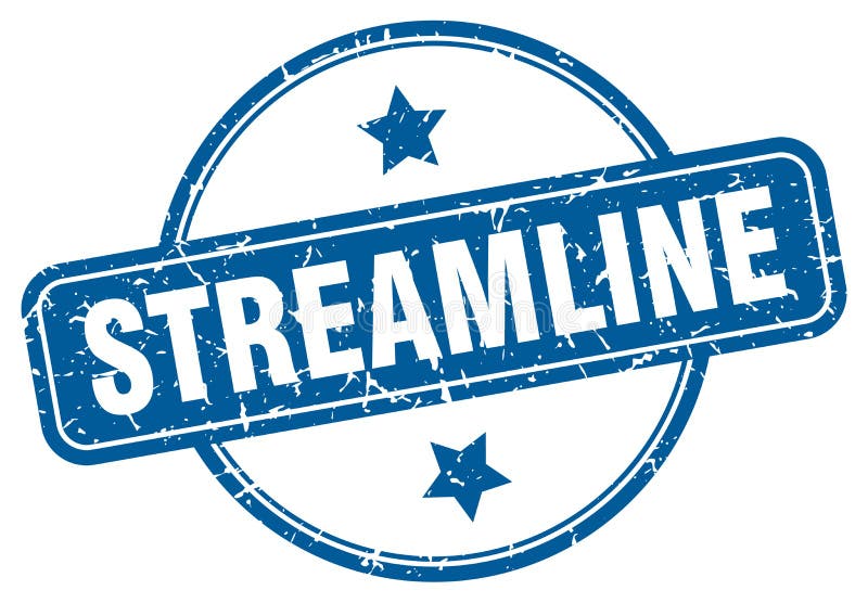 Streamline Stamp. Streamline Round Grunge Sign Stock Vector ...