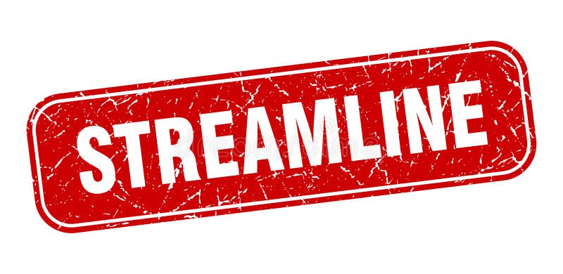 Streamline Stamp. Streamline Square Grungy Isolated Sign Stock Vector ...