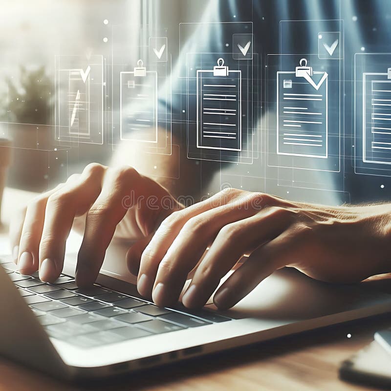 Streamline Tasks with Documents Featuring Checkbox Lists Stock ...