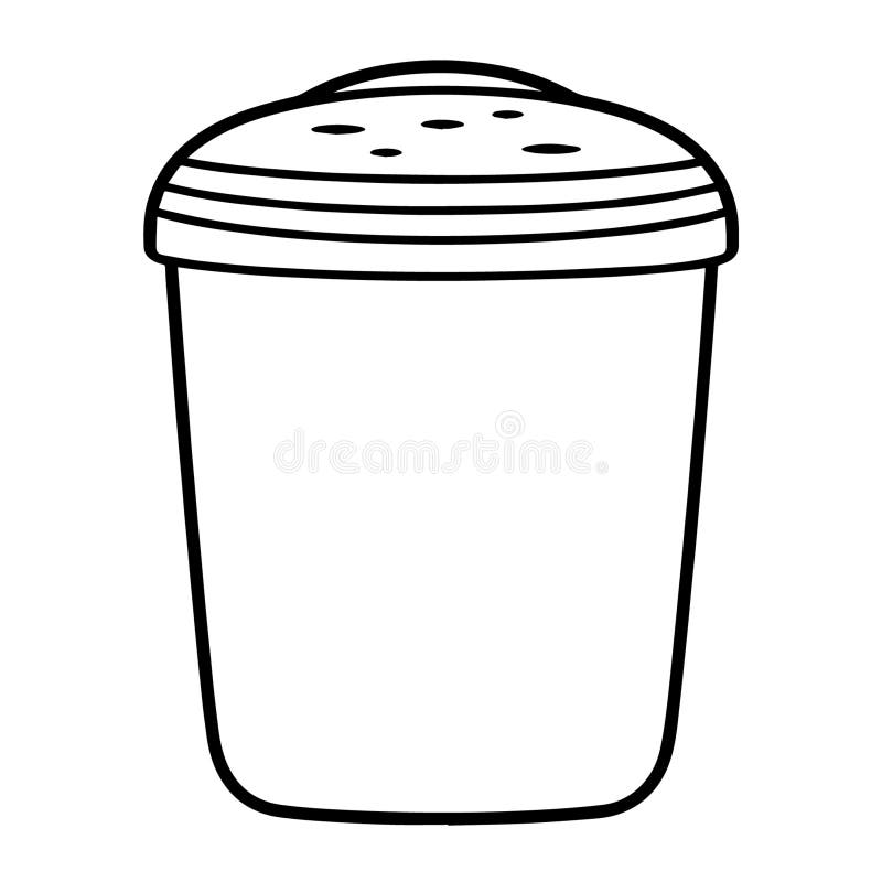 Streamline Your Designs with a Bin Outline Icon Vector, Perfect for ...