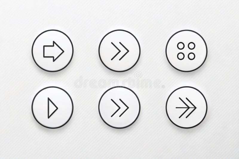 Streamline Your Interface with Minimalist Black Arrow Navigation ...