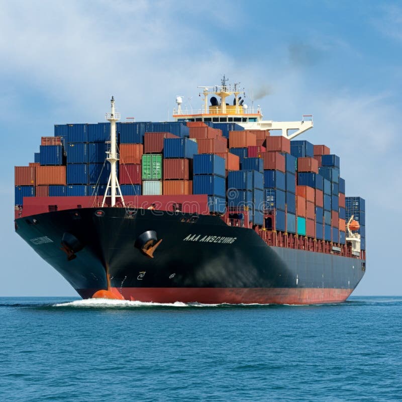 AIGenerated Cargo Mockups & Industrial Backgrounds for Logistics ...