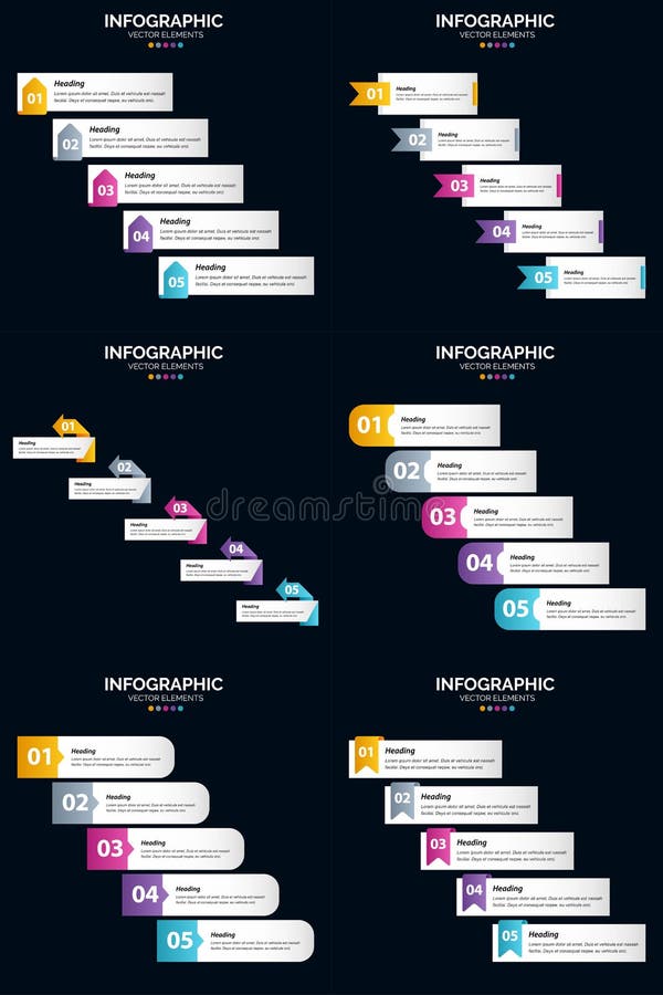 Streamline Your Presentation with Vector 6 Infographics Pack and ...