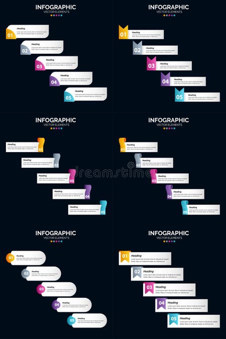 Streamline Your Presentation with Vector 6 Infographics Pack and ...