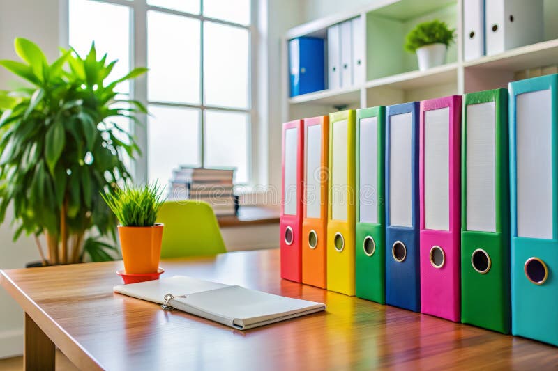 Streamline Your Workflow Colorful Binder Organization in a Modern ...