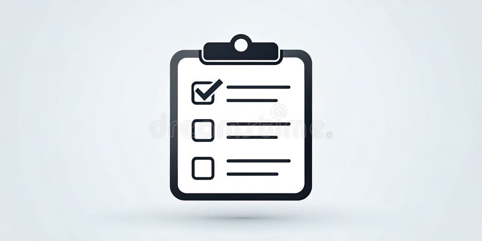 Streamline Your Workflow with this Minimalist Task Checklist Icon a ...