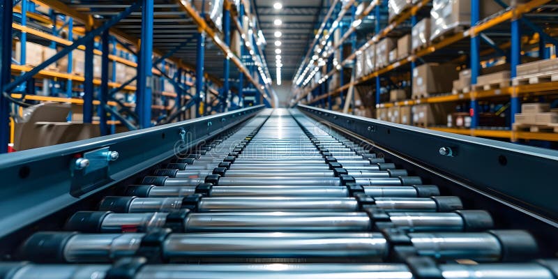 Streamlined Automated Conveyor System in Contemporary Distribution ...