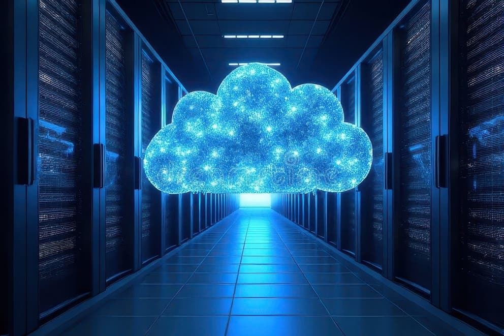 Streamlined Business Operations through Advanced Cloud Technology Stock Illustration ...