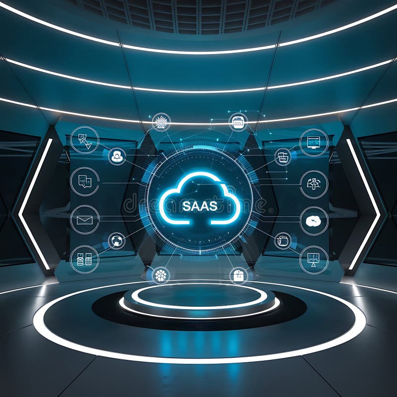 Streamlined Business Processes with SaaS: the New Standard in Cloud Computing. Stock ...