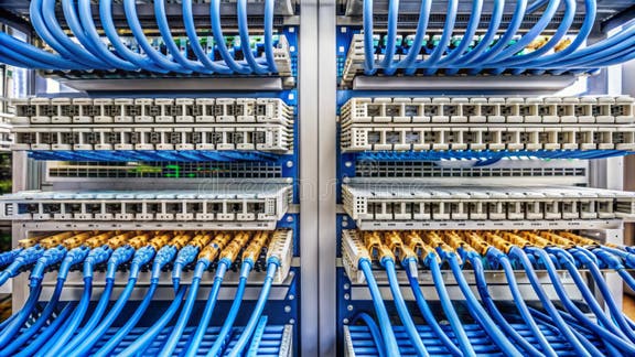 Streamlined Data Center Infrastructure ColorCoded Network Cables ...