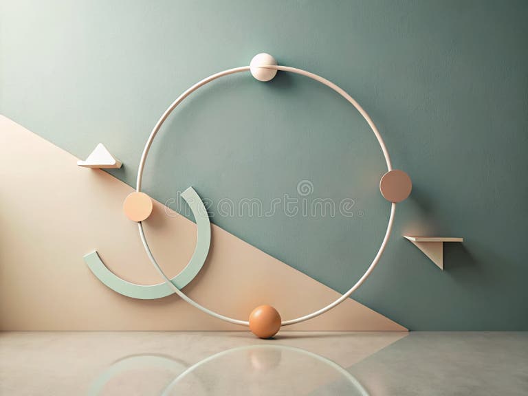 A Streamlined Feedback Loop Abstract Minimalist Design Illustrates ...