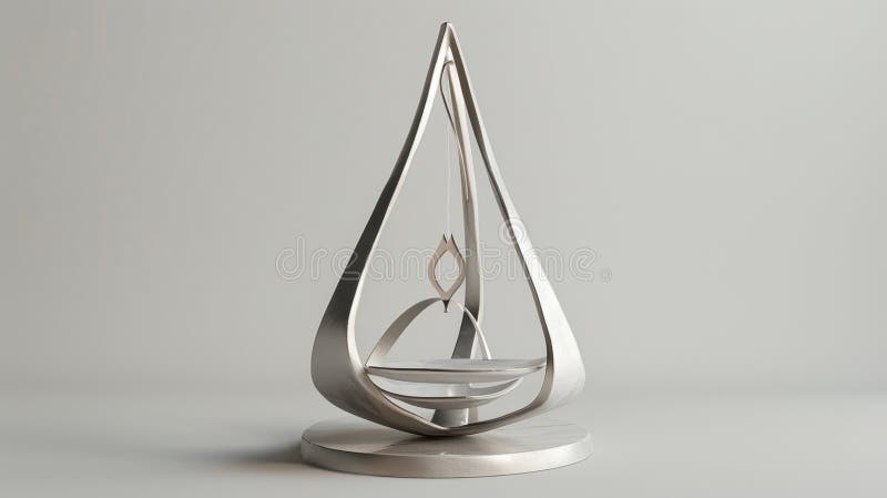 A Streamlined Jewelry Stand with a Triangular Base and Rotating Arms ...