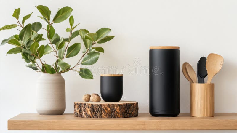 Streamlined Minimalist Kitchen Setup Modern Recipes Simple Appliances ...