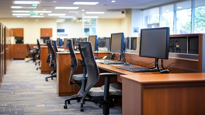 Streamlined Office Operations and Administration Stock Illustration ...