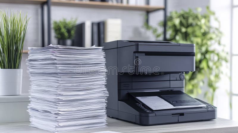 Streamlined Office Printing Focus on Document Organization for Enhanced ...