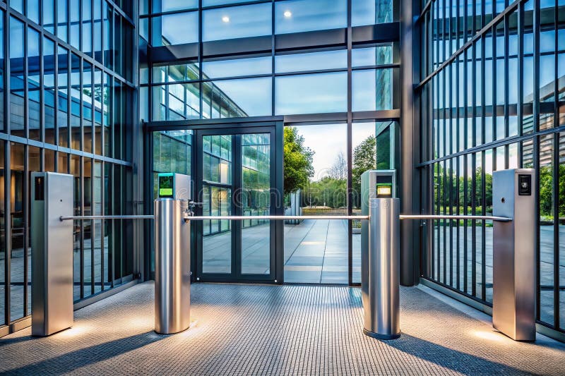 Streamlined Office Security Touchscreen Access Gate for Modern Building ... Streamlined Office Security Touchscreen Access Gate for Modern Building ...