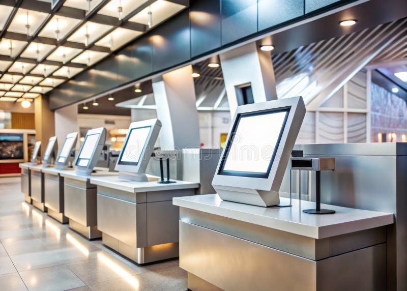 Streamlined Ordering Payment Interactive Kiosk and Terminal in Modern ...