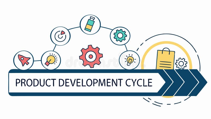 Streamlined Product Development Cycle Flowchart, Vector Design ...