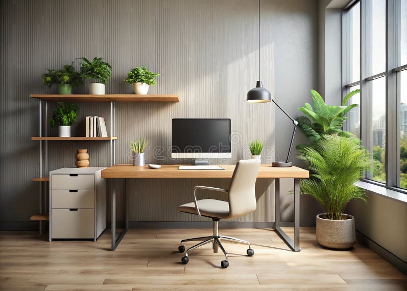 Streamlined Productivity a Minimalist Office Desk Setup for Maximum ...