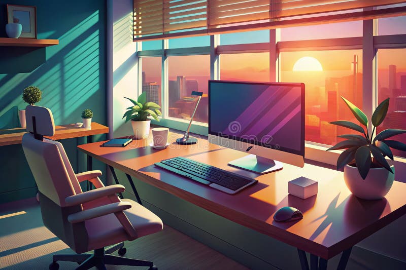 Streamlined Productivity a Modern Minimalist Home Office Setup ...