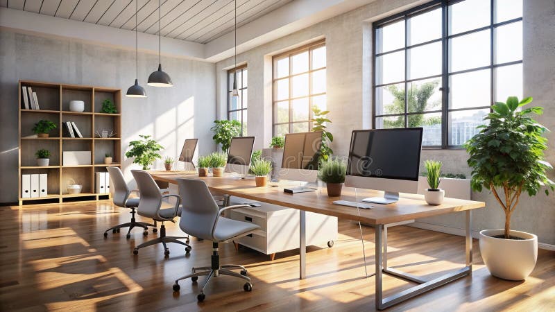 Streamlined Productivity a Modern Minimalist Office Setup for Maximum ...