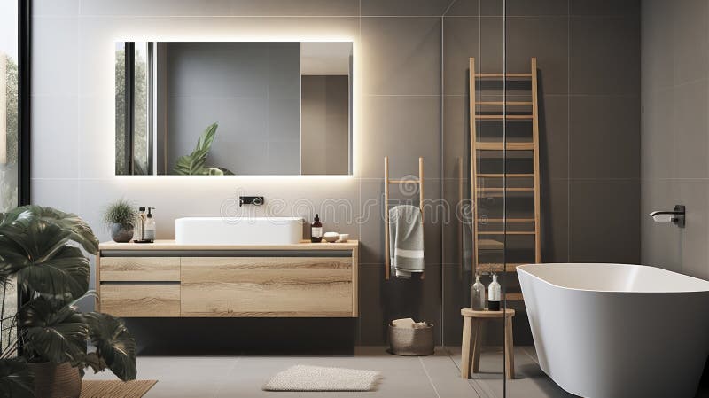 Streamlined Serenity. the Essence of Modern Minimalism in Bathroom ...