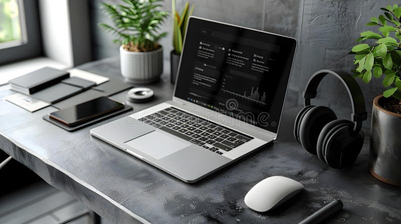 Streamlined Task Management with 3D Tech on a Workstation. Concept 3D ...